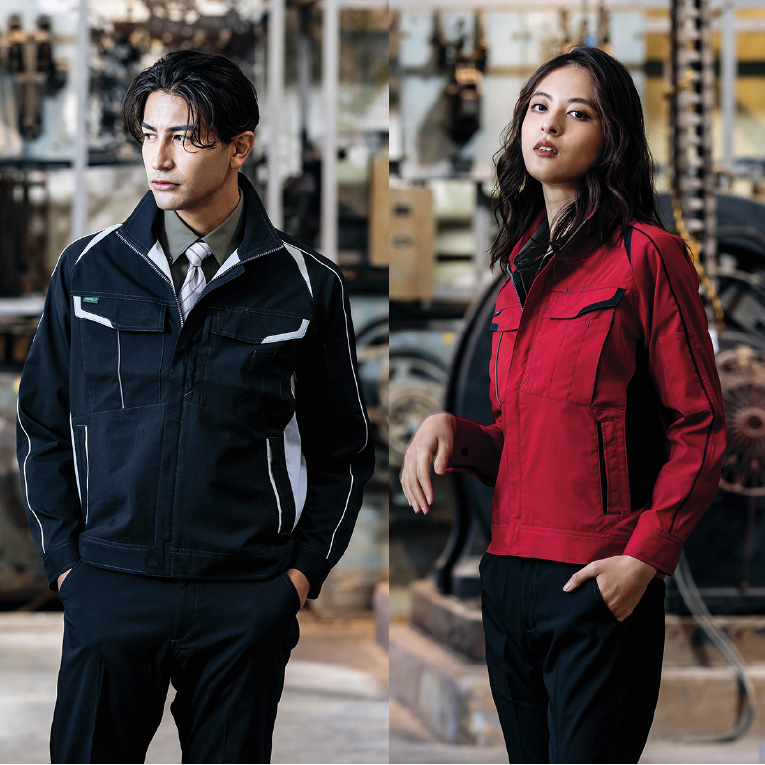 アイトス AITOZ AZ-1930 長袖ブルゾン ストレッチ JIS帯電防止 反射材 エコ素材 ポリエステル100％ 春夏 2023新商品｜作業着・作業服の通販ワークキング【公式】