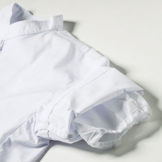 ジーベック XEBEC 25206 半袖ファスナージャンパー 白衣 帯電防止｜作業着・作業服の通販ワークキング【公式】