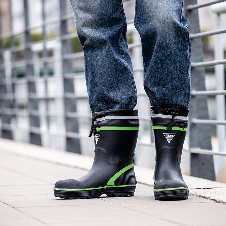 ジーベック XEBEC 85711 ショート丈セフティ長靴 安全靴 鋼製先芯｜作業着・作業服の通販ワークキング【公式】